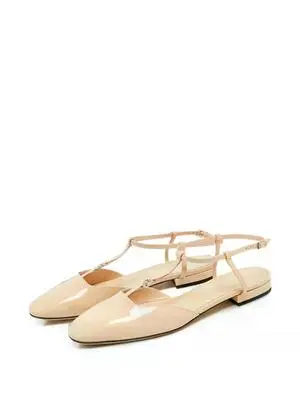Gucci Double G Ankle Strap Flat Pumps