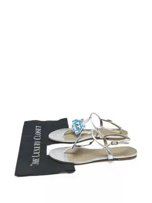 ANYA HINDMARCH Pixelated-figure Thong Sandals
