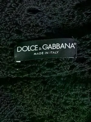 Dolce & Gabbana Cotton Crochet Knit Coat
