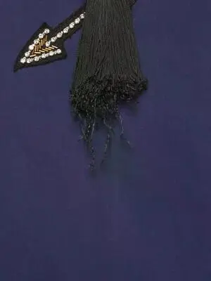 Roberto Cavalli Embellished Lace-up Blouse