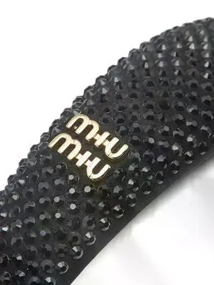 Miu Miu Crystal-embellished Padded Headband