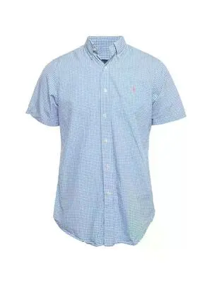 Polo Ralph Lauren Check-print Short-sleeve Shirt - Blue