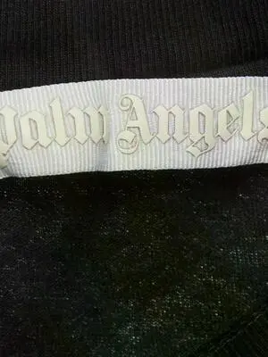 Palm Angels Teddy Print Mock Neck T-shirt