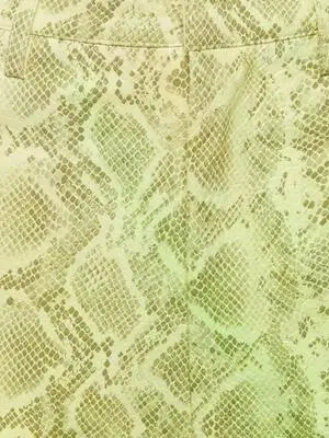 ROTATE BY BIRGER CHRISTENSEN Snakeskin-print Bandeau Top And Trousers Set