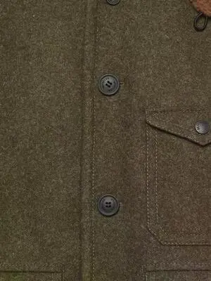 Moncler Logo Patch Button-up Jacket