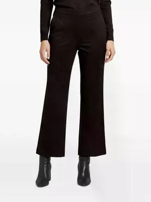 Carolina Herrera Jacquard Wide-leg Trousers - Black