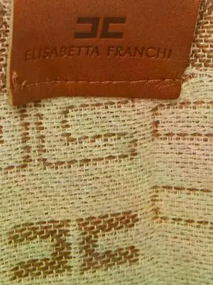 Elisabetta Franchi Monogram Jacquard Cape