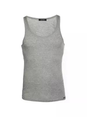 TOM FORD Rib-knit Tank Top - Grey