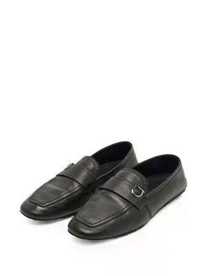 FERRAGAMO Gancini Loafers - Black