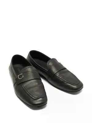 FERRAGAMO Gancini Loafers - Black