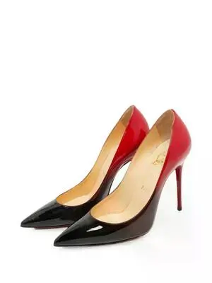 CHRISTIAN LOUBOUTIN Kate Ombré Patent-leather Heeled Pumps - Red