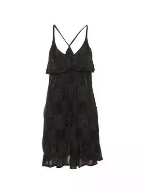 Emporio Armani Crepe V-neck Mini Dress