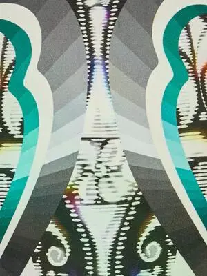 PETER PILOTTO Abstract Print Mock Neck Dress