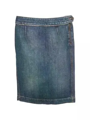 Saint Laurent Denim Mini Skirt - Blue