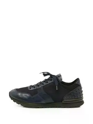 TOD'S Studded Panelled Lace-up Sneakers - Blue