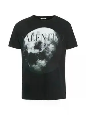 Valentino Garavani Moon-dust Print T-shirt - Black