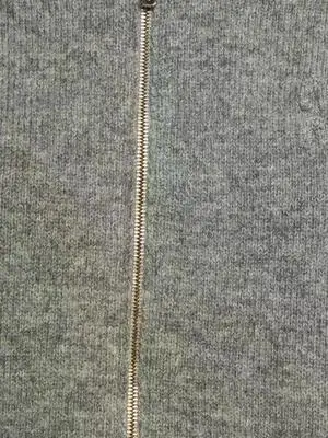 Miu Miu Zip-up Knit Long-sleeved Cardigan