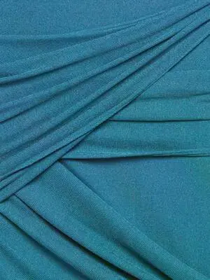 424 Draped Long-sleeve Dress - Blue