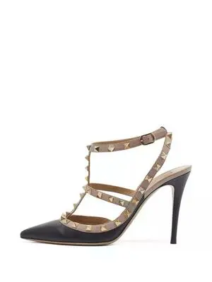 Valentino Garavani Rockstud Caged Pumps - Neutrals