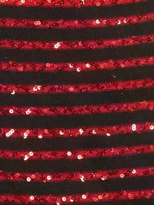 Sonia Rykiel Paris Sequin Embellished Striped Cashmere Top