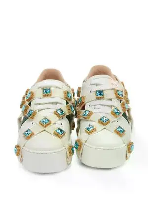 Gucci Flashtrek Crystal-embellished Low-top Sneakers
