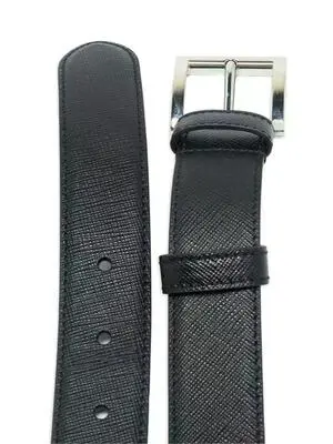 Prada Saffiano Leather Buckle Belt