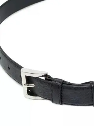 Prada Saffiano Leather Buckle Belt