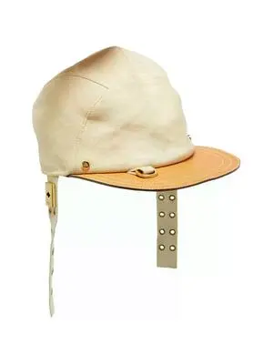 Dior Curved Brim Cap With Leather Trim