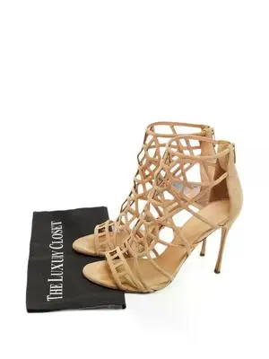 SERGIO ROSSI Puzzle Cut-out Ankle Boots