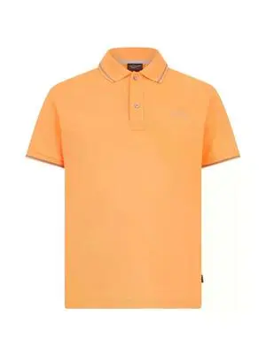 Paul & Shark Logo-embroidered Short-sleeve Polo Shirt - Orange