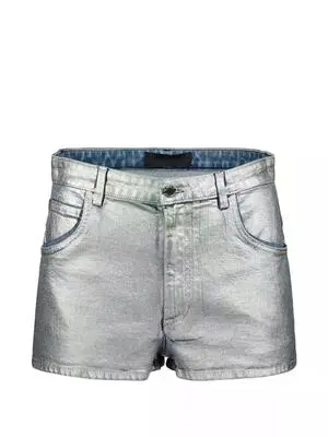 Alberta Ferretti Metallic Finish Five-pocket Shorts