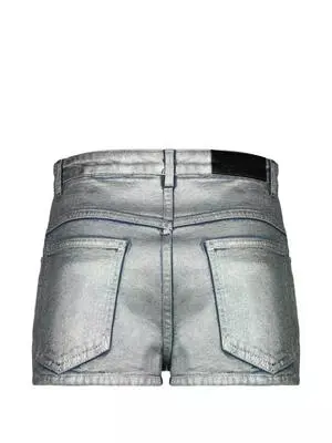 Alberta Ferretti Metallic Finish Five-pocket Shorts