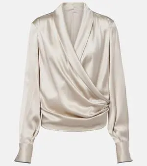 Brunello Cucinelli Draped Blouses