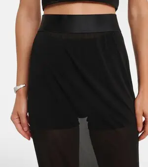 Gucci Semi-sheer Crepe Maxi Skirt