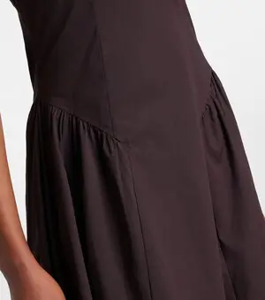 Staud Gwen Cotton Poplin Midi Dress
