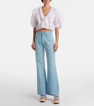 Chloé Flared Jeans In Witty