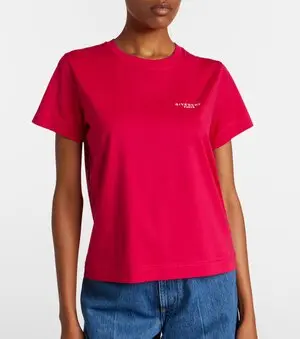 Givenchy Logo Cotton Jersey T-shirt - Pink