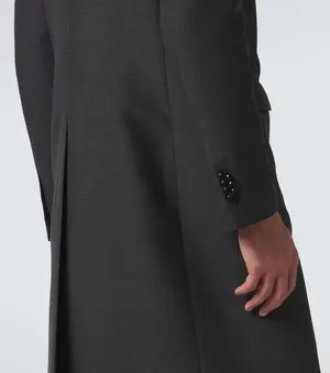 LARDINI Double-breasted Wool-blend Coat