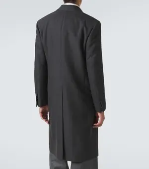 LARDINI Double-breasted Wool-blend Coat
