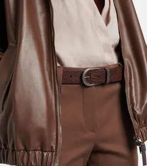 Brunello Cucinelli Monili Leather Belt - Brown