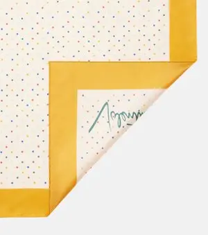 Valentino Garavani Polka-dot Silk Twill Scarf