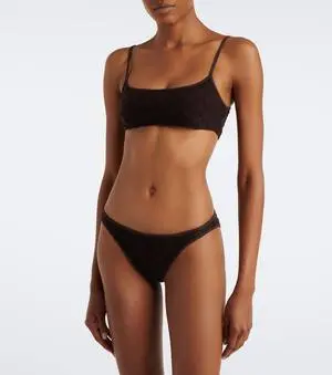 Gucci Gg Terry-trimmed Bikini