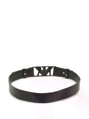 Emporio Armani Ea Logo Leather Belt
