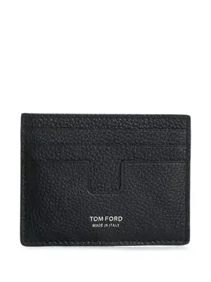 TOM FORD Logo-print Leather Cardholder - Black