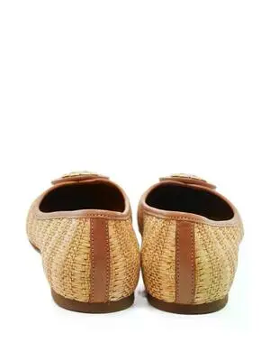 Tory Burch Reva Raffia Ballet Flats