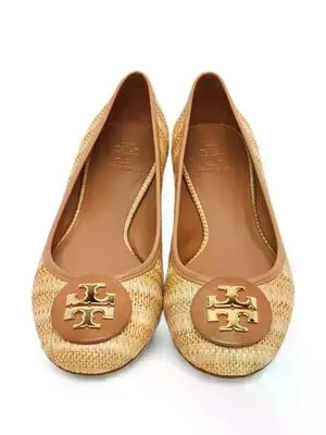 Tory Burch Reva Raffia Ballet Flats
