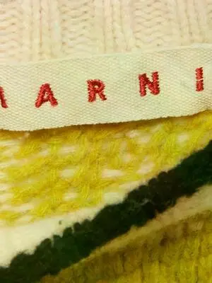 Marni Intarsia Knit Sweater - Yellow