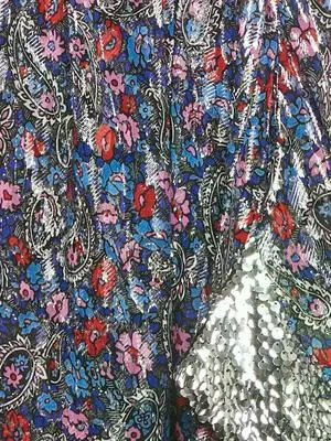 ISABEL MARANT VINTAGE Sequin-trimmed Brocade Mini Skirt