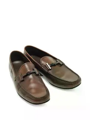 TOD'S Doppia Double-t Leather Loafers