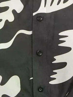 FRAME Printed Shirt With Front Twist Detail